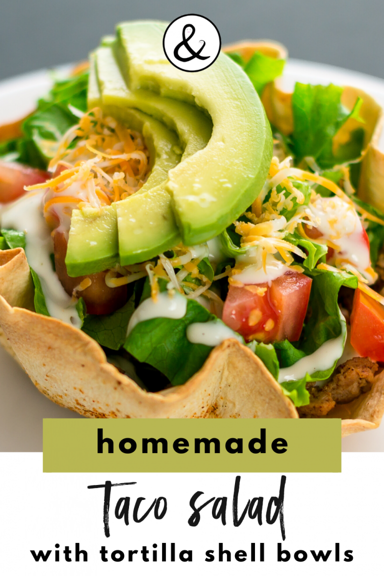 Taco Salad Recipe With Homemade Tortilla Shell Bowls