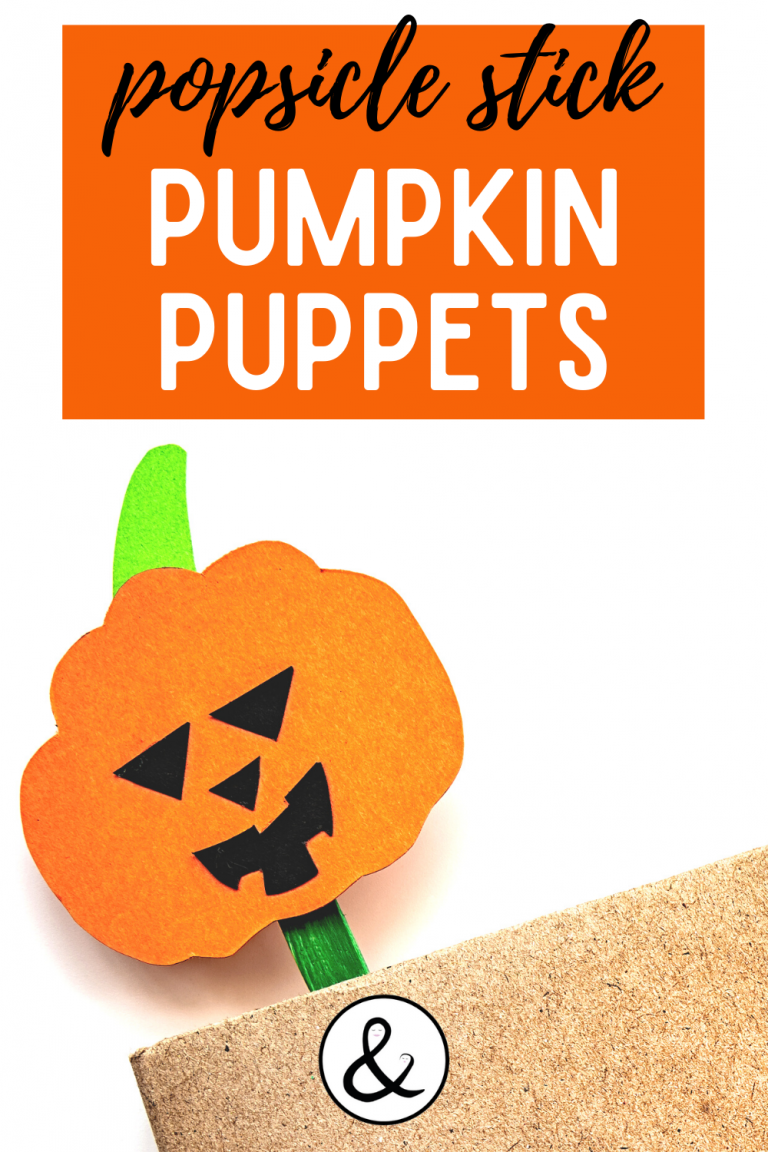 Popsicle Stick Pumpkin Puppets